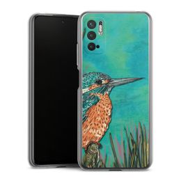 DeinDesign Xiaomi Redmi Note 10 5G Handy Silikon H&uuml;lle Case transparent Handyh&uuml;lle Painting Bird Animals Silikon Case