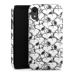 DeinDesign iPhone Xr Handy Panzer Handyh&uuml;lle robuste Outdoor H&uuml;lle Schutzh&uuml;lle matt Peanuts Snoopy Muster Tough Case
