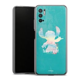 DeinDesign Xiaomi Redmi Note 10 5G Handy Silikon H&uuml;lle Case transparent Handyh&uuml;lle Lilo & Stitch Official Licensed Product Disney Silikon Case