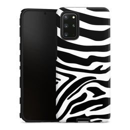 DeinDesign Galaxy S20 Plus Handy Panzer Handyh&uuml;lle robuste Outdoor H&uuml;lle Schutzh&uuml;lle matt Animal Look Zebra Animal Print Tough Case