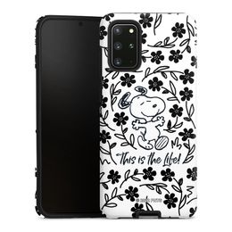 DeinDesign Galaxy S20 Plus Handy Panzer Handyh&uuml;lle robuste Outdoor H&uuml;lle Schutzh&uuml;lle matt Peanuts Flowers Snoopy Tough Case