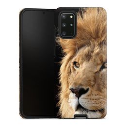 DeinDesign Galaxy S20 Plus Handy Panzer Handyh&uuml;lle robuste Outdoor H&uuml;lle Schutzh&uuml;lle matt Jungle Lion Photography Tough Case