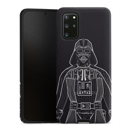 DeinDesign Galaxy S20 Plus Handy Panzer Handyh&uuml;lle robuste Outdoor H&uuml;lle Schutzh&uuml;lle matt Black Darth Vader Star Wars Tough Case
