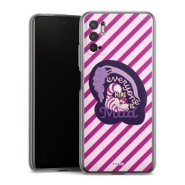 DeinDesign Xiaomi Redmi Note 10 5G Handy Silikon H&uuml;lle Case transparent Handyh&uuml;lle Disney Grinning Cat Alice In Wonderland Silikon Case