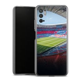 DeinDesign Xiaomi Redmi Note 10 5G Handy Silikon H&uuml;lle Case transparent Handyh&uuml;lle Fcb Fc Bayern M&uuml;nchen Stadium Silikon Case
