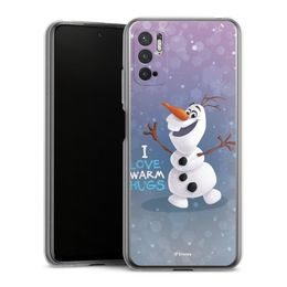 DeinDesign Xiaomi Redmi Note 10 5G Handy Silikon H&uuml;lle Case transparent Handyh&uuml;lle Frozen Olaf Official Licensed Product Frozen Silikon Case