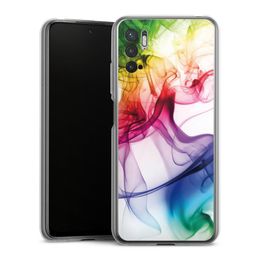 DeinDesign Xiaomi Redmi Note 10 5G Handy Silikon H&uuml;lle Case transparent Handyh&uuml;lle Rainbow Colour Water Silikon Case