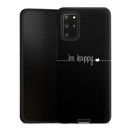 DeinDesign Galaxy S20 Plus Handy Panzer Handyh&uuml;lle robuste Outdoor H&uuml;lle Schutzh&uuml;lle matt Happiness Statement Sayings Tough Case