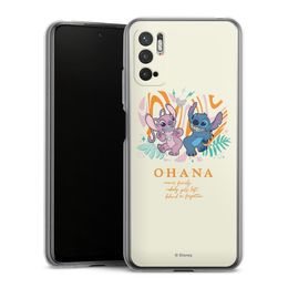 DeinDesign Xiaomi Redmi Note 10 5G Handy Silikon H&uuml;lle Case transparent Handyh&uuml;lle Official Licensed Product Lilo & Stitch Disney Silikon Case