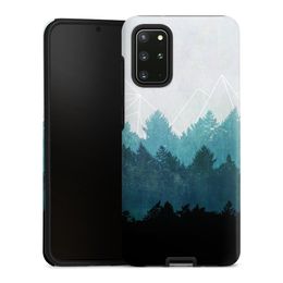 DeinDesign Galaxy S20 Plus Handy Panzer Handyh&uuml;lle robuste Outdoor H&uuml;lle Schutzh&uuml;lle matt Tree Forrest Abstract Tough Case