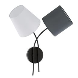Eglo Leuchten Eglo ALMEIDA Wandleuchte Schwarz, 2-flammig