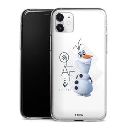 DeinDesign iPhone 11 Handy Slim Case Silikon Handyh&uuml;lle transparent H&uuml;lle extra d&uuml;nn Frozen Olaf Disney Frozen 2 Silikon Slim Case