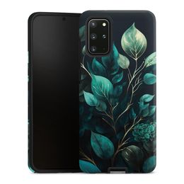 DeinDesign Galaxy S20 Plus Handy Panzer Handyh&uuml;lle robuste Outdoor H&uuml;lle Schutzh&uuml;lle matt Eukalyptus Leaves Black Tough Case