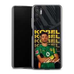 DeinDesign Xiaomi Redmi Note 10 5G Handy Silikon H&uuml;lle Case transparent Handyh&uuml;lle Borussia Dortmund Gregor Kobel Bvb Silikon Case