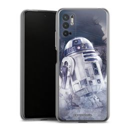 DeinDesign Xiaomi Redmi Note 10 5G Handy Silikon H&uuml;lle Case transparent Handyh&uuml;lle Robot Merchandise Star Wars Silikon Case
