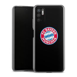 DeinDesign Xiaomi Redmi Note 10 5G Handy Silikon H&uuml;lle Case transparent Handyh&uuml;lle Fc Bayern M&uuml;nchen Logo Official Licensed Product Silikon Case