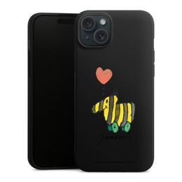 DeinDesign iPhone 15 Plus Handy Premium Silikon H&uuml;lle Handyh&uuml;lle schwarz Case Children Children'S Book Janosch Silikon Premium Case