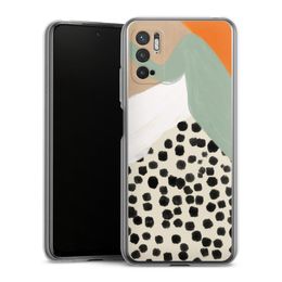 DeinDesign Xiaomi Redmi Note 10 5G Handy Silikon H&uuml;lle Case transparent Handyh&uuml;lle Abstract Boho Kunst Silikon Case