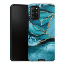 DeinDesign Galaxy S20 Plus Handy Panzer Handyh&uuml;lle robuste Outdoor H&uuml;lle Schutzh&uuml;lle matt Marble Gemstone Glitzer Tough Case