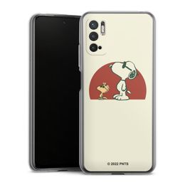DeinDesign Xiaomi Redmi Note 10 5G Handy Silikon H&uuml;lle Case transparent Handyh&uuml;lle Snoopy Official Licensed Product Kindheit Silikon Case