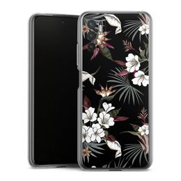 DeinDesign Xiaomi Redmi Note 10 5G Handy Silikon H&uuml;lle Case transparent Handyh&uuml;lle Flowers Muster Autumn Silikon Case