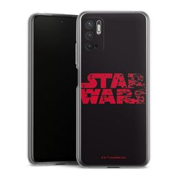 DeinDesign Xiaomi Redmi Note 10 5G Handy Silikon H&uuml;lle Case transparent Handyh&uuml;lle Star Wars Merchandise Logo Silikon Case