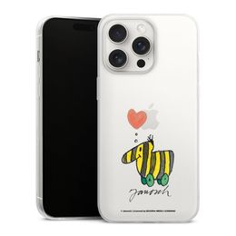 DeinDesign iPhone 15 Pro Max Handy Slim Case Silikon Handyh&uuml;lle transparent H&uuml;lle extra d&uuml;nn Children Children'S Book Janosch Silikon Slim Case