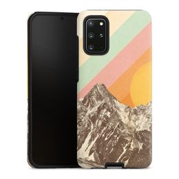 DeinDesign Galaxy S20 Plus Handy Panzer Handyh&uuml;lle robuste Outdoor H&uuml;lle Schutzh&uuml;lle matt Sunshine Mountain Retro Tough Case
