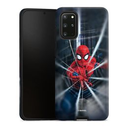 DeinDesign Galaxy S20 Plus Handy Panzer Handyh&uuml;lle robuste Outdoor H&uuml;lle Schutzh&uuml;lle matt Kinofilm Marvel Spiderman Tough Case