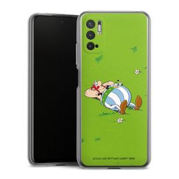 DeinDesign Xiaomi Redmi Note 10 5G Handy Silikon H&uuml;lle Case transparent Handyh&uuml;lle Asterix Official Licensed Product Obelix Silikon Case