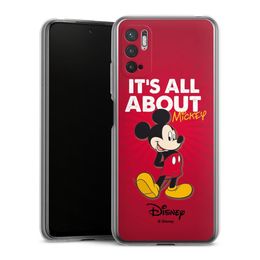 DeinDesign Xiaomi Redmi Note 10 5G Handy Silikon H&uuml;lle Case transparent Handyh&uuml;lle Disney Official Licensed Product Mouse Silikon Case