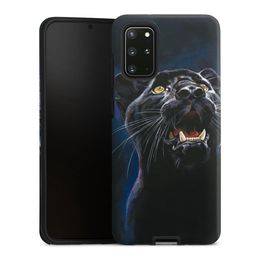 DeinDesign Galaxy S20 Plus Handy Panzer Handyh&uuml;lle robuste Outdoor H&uuml;lle Schutzh&uuml;lle matt Panther Animals Jungle Tough Case