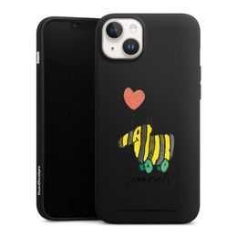 DeinDesign iPhone 14 Handy Premium Silikon H&uuml;lle Handyh&uuml;lle schwarz Case Children Children'S Book Janosch Silikon Premium Case