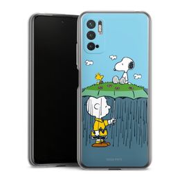DeinDesign Xiaomi Redmi Note 10 5G Handy Silikon H&uuml;lle Case transparent Handyh&uuml;lle Peanuts Children Snoopy Silikon Case