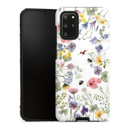 DeinDesign Galaxy S20 Plus Handy Panzer Handyh&uuml;lle robuste Outdoor H&uuml;lle Schutzh&uuml;lle matt Flowers Bee Muster Tough Case