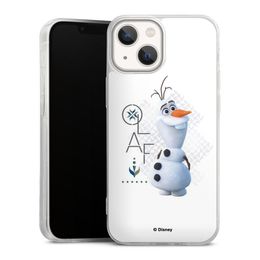 DeinDesign iPhone 13 Mini Handy Slim Case Silikon Handyh&uuml;lle transparent H&uuml;lle extra d&uuml;nn Frozen Olaf Disney Frozen 2 Silikon Slim Case