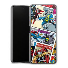 DeinDesign Xiaomi Redmi Note 10 5G Handy Silikon H&uuml;lle Case transparent Handyh&uuml;lle Avengers Marvel Comic Silikon Case