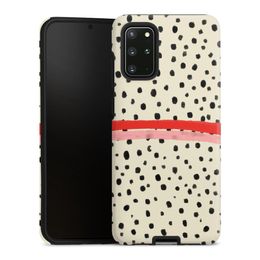 DeinDesign Galaxy S20 Plus Handy Panzer Handyh&uuml;lle robuste Outdoor H&uuml;lle Schutzh&uuml;lle matt Stripes Points Kunst Tough Case