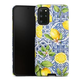 DeinDesign Galaxy S20 Plus Handy Panzer Handyh&uuml;lle robuste Outdoor H&uuml;lle Schutzh&uuml;lle matt Muster Greece Lemon Tough Case