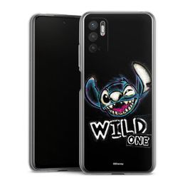 DeinDesign Xiaomi Redmi Note 10 5G Handy Silikon H&uuml;lle Case transparent Handyh&uuml;lle Lilo & Stitch Disney Official Licensed Product Silikon Case