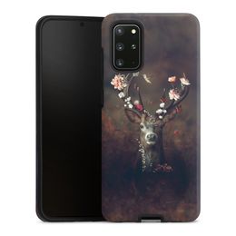DeinDesign Galaxy S20 Plus Handy Panzer Handyh&uuml;lle robuste Outdoor H&uuml;lle Schutzh&uuml;lle matt Reindeer Flowers Rehe Tough Case