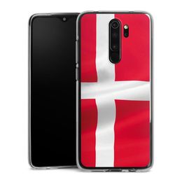 DeinDesign Xiaomi Redmi Note 8 Pro Handy Silikon H&uuml;lle Case transparent Handyh&uuml;lle Denmark Flag Silikon Case