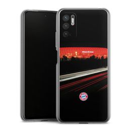 DeinDesign Xiaomi Redmi Note 10 5G Handy Silikon H&uuml;lle Case transparent Handyh&uuml;lle Fcb Fc Bayern M&uuml;nchen Stadium Silikon Case