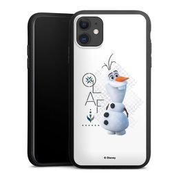 DeinDesign iPhone 11 Handy Premium Silikon H&uuml;lle Handyh&uuml;lle schwarz Case Frozen Olaf Disney Frozen 2 Silikon Premium Case