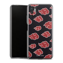 DeinDesign Xiaomi Redmi Note 10 5G Handy Silikon H&uuml;lle Case transparent Handyh&uuml;lle Akatsuki Official Licensed Product Naruto Shippuden Silikon Case