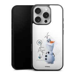 DeinDesign iPhone 16 Pro Handy Gallery Case Handyh&uuml;lle 9H Geh&auml;rtetes Glas R&uuml;ckseite H&uuml;lle Frozen Olaf Disney Frozen 2 Gallery Case