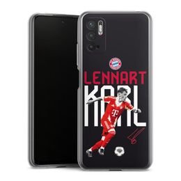 DeinDesign Xiaomi Redmi Note 10 5G Handy Silikon H&uuml;lle Case transparent Handyh&uuml;lle Official Licensed Product Fcb Lennart Karl Silikon Case