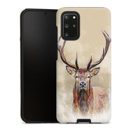 DeinDesign Galaxy S20 Plus Handy Panzer Handyh&uuml;lle robuste Outdoor H&uuml;lle Schutzh&uuml;lle matt Animal Look Deer Reindeer Tough Case