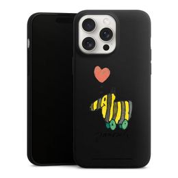 DeinDesign iPhone 15 Pro Max Handy Premium Silikon H&uuml;lle Handyh&uuml;lle schwarz Case Children Children'S Book Janosch Silikon Premium Case