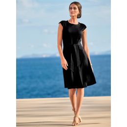 Heine Damen Etui-Kleid, Schwarz, Gr. 50, Etuikleider, Material: Viskose